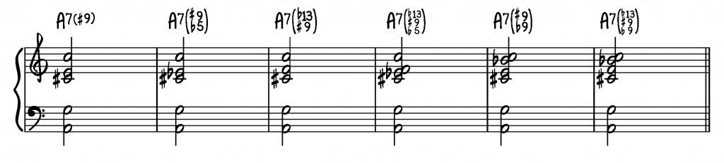 Interval Reharmonization Chart