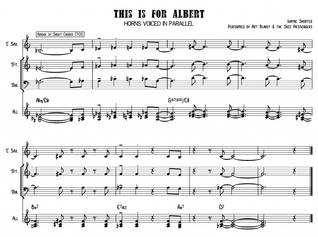 Five Ways to Voice Horns For Small Group Jazz
